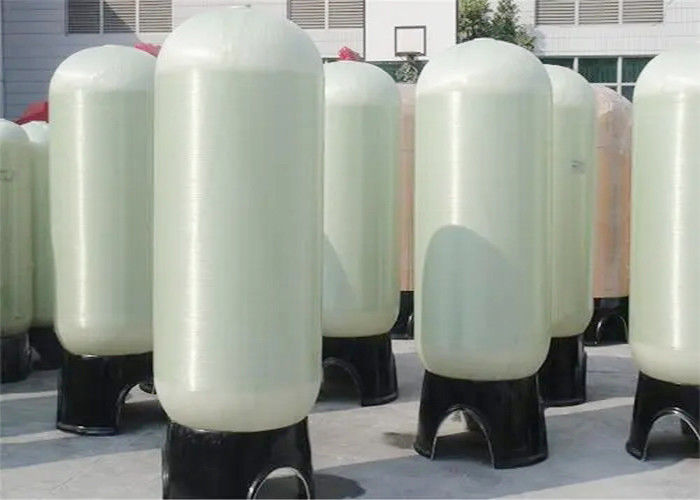Cylindrical Water Treatment FRP Storage Tank , FRP Pressure Vessel Tank ...